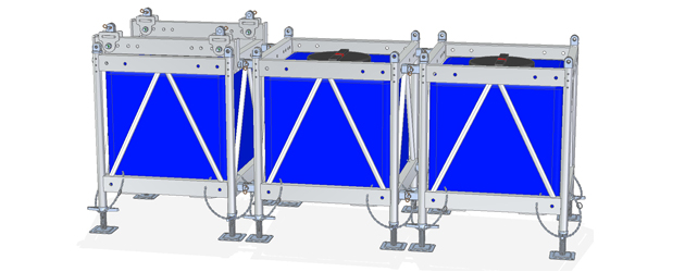Steel B.S. with adjustable feet | Litec